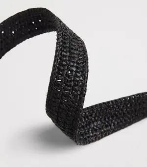 ME+EM Raffia And Leather Belt