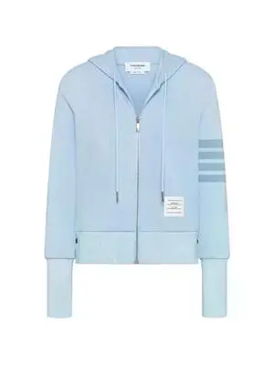 Thom Browne Loopback 4-bar Shrunken Hoodie