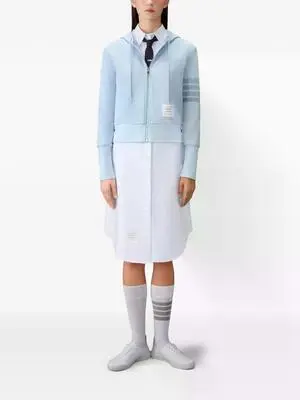 Thom Browne Loopback 4-bar Shrunken Hoodie