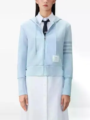 Thom Browne Loopback 4-bar Shrunken Hoodie