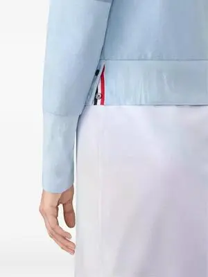Thom Browne Loopback 4-bar Shrunken Hoodie