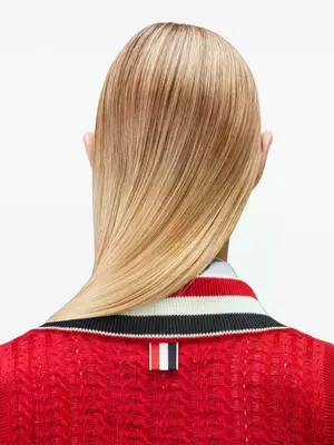Thom Browne Stripe Cable Vest - Red