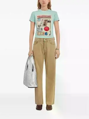 MAISON MARGIELA Straight Cotton Jeans - Neutrals
