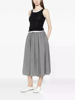 Max Mara Gathered Drawstring Skirt
