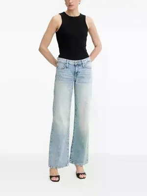 Guess Low-rise Straight Leg Jeans - Blue