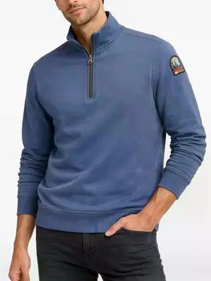 PARAJUMPERS Zip-up Sweatshirt With Patch - Blue