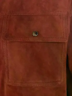 Brunello Cucinelli Pocket Button Suede Jacket