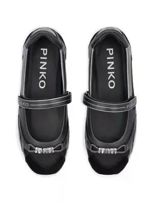 Pinko Lettering-detail Strap Ballet Sneakers