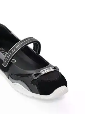 Pinko Lettering-detail Strap Ballet Sneakers