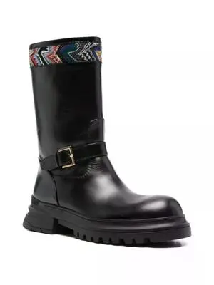 Missoni Buckle Trim Boots - Black