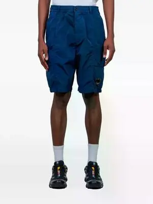 C.P. COMPANY Chrome-r Lens Boxy Cargo Shorts - Blue