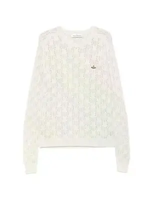 VIVIENNE WESTWOOD Logo-detail Sweater - Neutrals