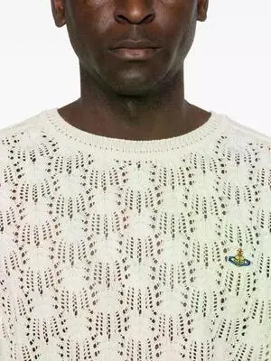 VIVIENNE WESTWOOD Logo-detail Sweater - Neutrals