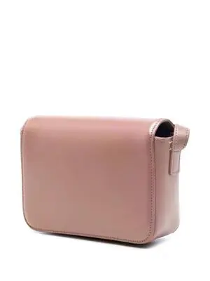Celine Shiny Calfskin Triomphe Crossbody Bag - Pink