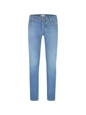 Jacob Cohen Belt-loops Straight-leg Jeans - Blue