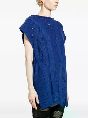 HALOS Cable-knit Wool Vest