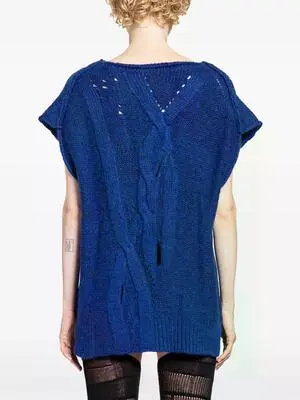 HALOS Cable-knit Wool Vest