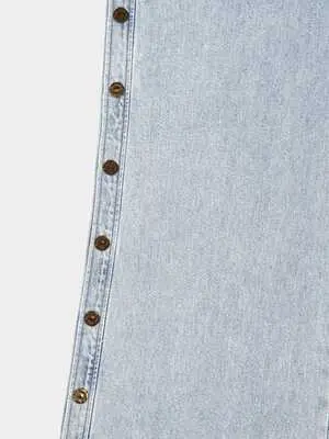 Zimmermann Rebellion Denim Snap Pant - Blue