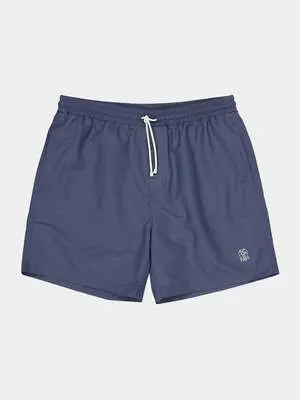 Brunello Cucinelli Denim Nylon Swim Shorts - Blue