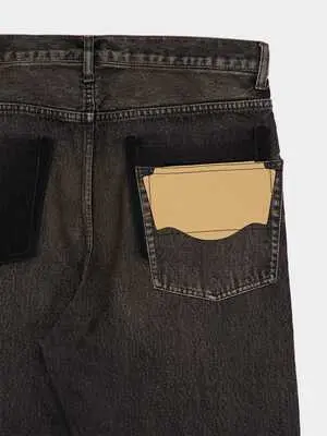 Mihara Yasuhiro Vintage-wash Flared Denim Jeans