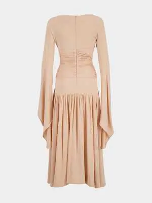 La DoubleJ Silk Midi Dress