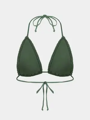 Bond Eye Eco Sofie Triangle Bikini Top - Green