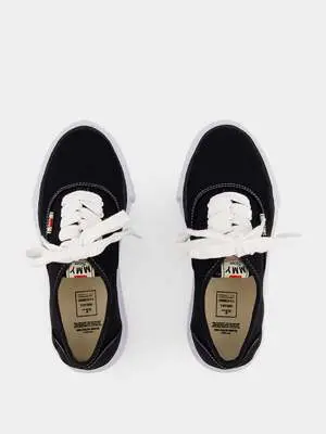 Mihara Yasuhiro Baker Canvas Low-top Sneakers - Black