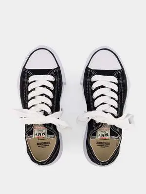 Mihara Yasuhiro Peterson Canvas Low-top Sneakers - Black