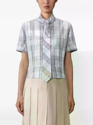 Thom Browne Plaid-pattern Blouse