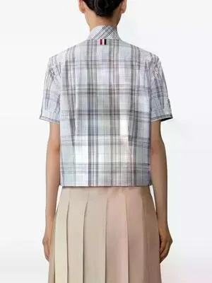 Thom Browne Plaid-pattern Blouse
