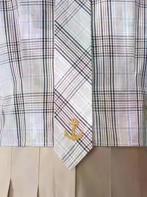 Thom Browne Plaid-pattern Blouse