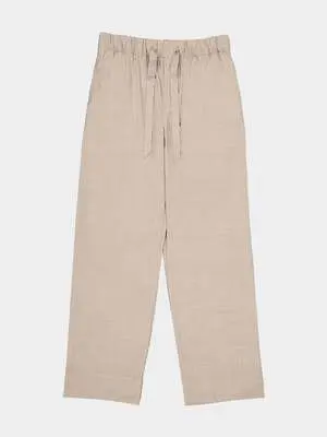 Frescobol Carioca Sand Luan Tropical Wool Trousers