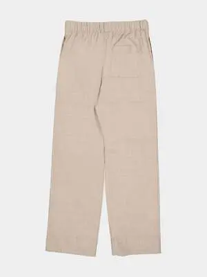 Frescobol Carioca Sand Luan Tropical Wool Trousers