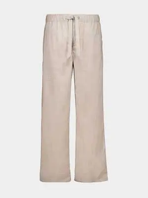Frescobol Carioca Sand Luan Tropical Wool Trousers