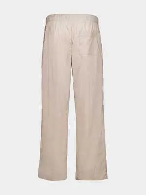 Frescobol Carioca Sand Luan Tropical Wool Trousers
