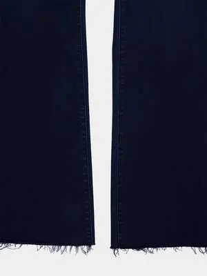 MOTHER The Weekender Fray Jeans - Blue