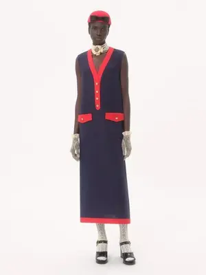 Valentino Garavani Viscose Linen Midi Dress - Blue