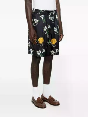 Drole De Monsieur Floral-printed Shorts