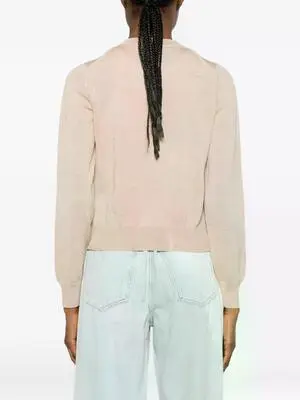 Maison Kitsuné Fox-patch Round-neck Cardigan