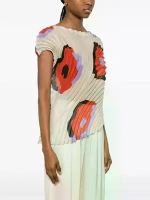 Issey Miyake Verve Pleated Blouse