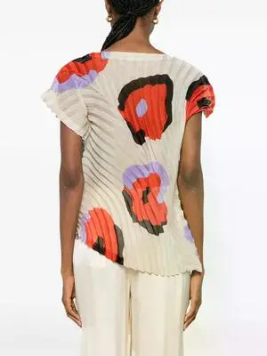 Issey Miyake Verve Pleated Blouse