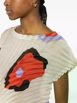 Issey Miyake Verve Pleated Blouse