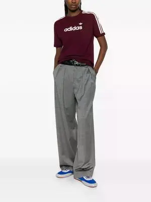 Adidas Striped T-shirt - Red