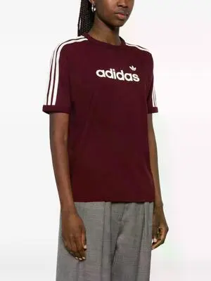 Adidas Striped T-shirt - Red
