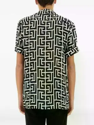Balmain Monogram-print Shirt
