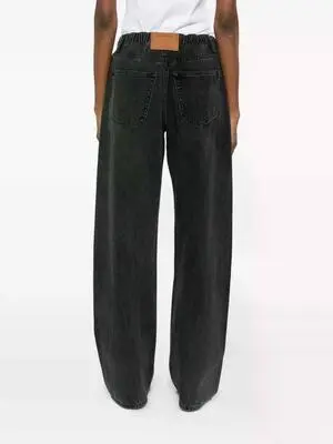 Alexander Wang Logo-patch Wide Leg Jeans