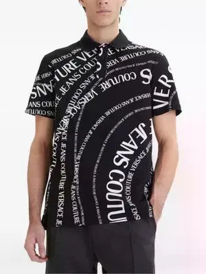 Versace Printed Polo Shirt