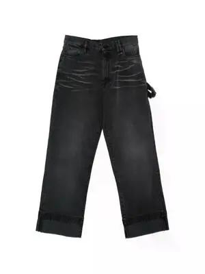 Simone Rocha Cuffed Jeans - Black