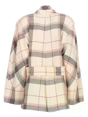 Gianfranco Ferre 1980s Plaid Virgin Wool Coat