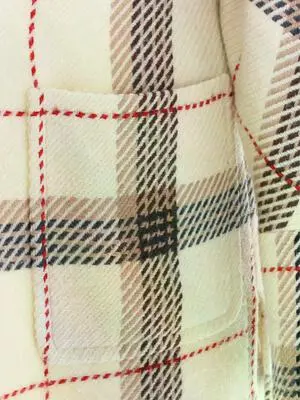 Gianfranco Ferre 1980s Plaid Virgin Wool Coat